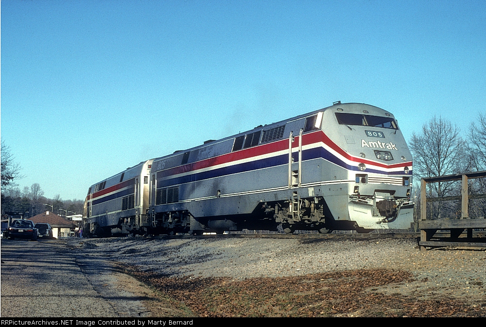 AMTK 805 and 803 Prepare to Head for Florida With The Auto Train